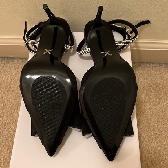 Express | Shoes | New Express Rhinestone Bow Embellished Strap Pumps ...